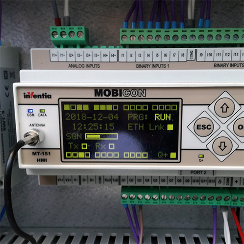 Mobicon MT-151 HMI controls the work of the pumping station - Inventia ...